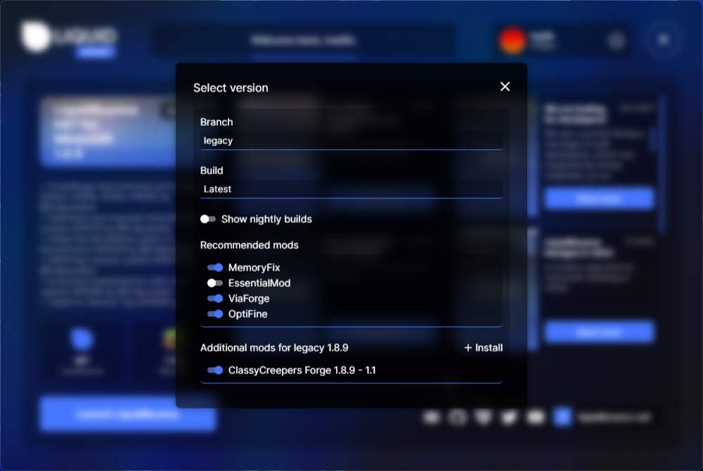 Documentation • Tutorials • Liquidlauncher • LiquidBounce
